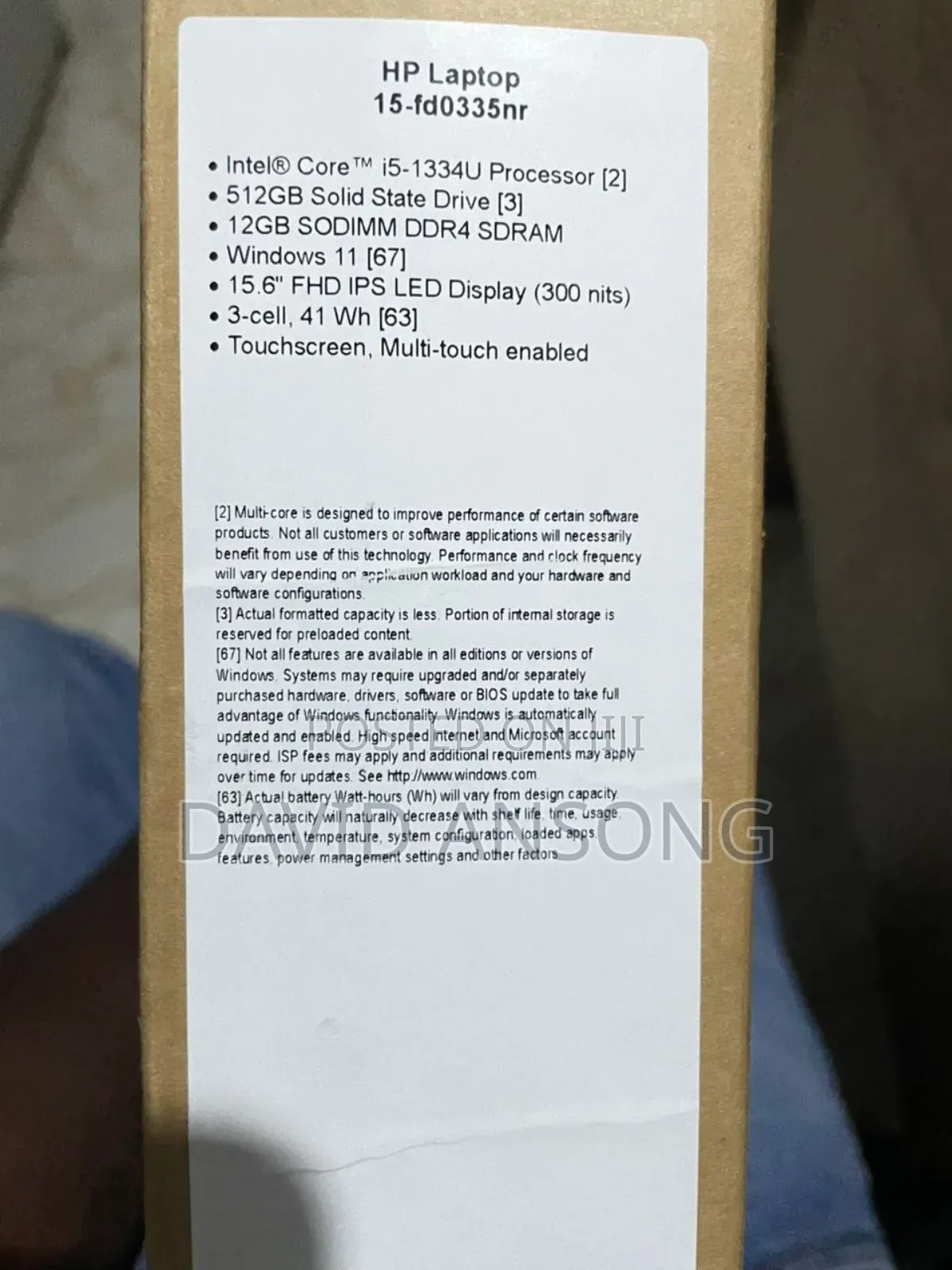 New Laptop HP 15 12GB Intel Core I5 SSD 512GB in Tema Metropolitan ...