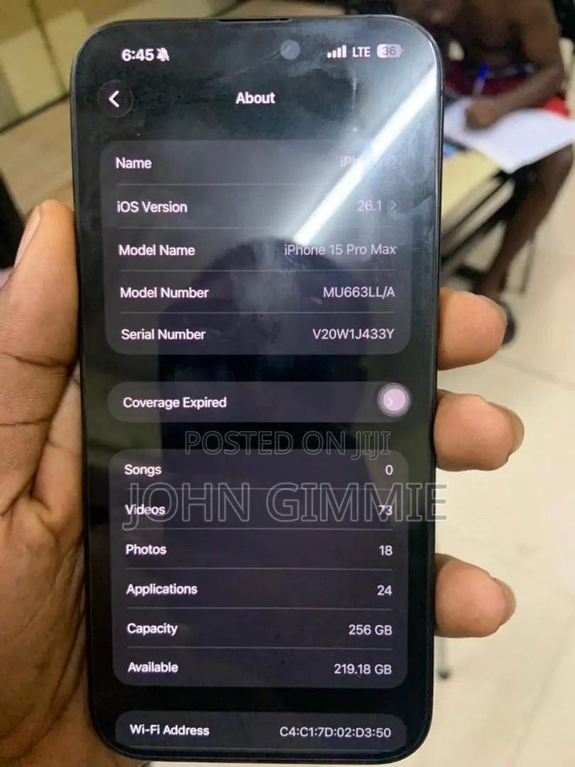 Apple iPhone 15 Pro Max 256 GB Black in Sowutwuom - Mobile Phones, John ...