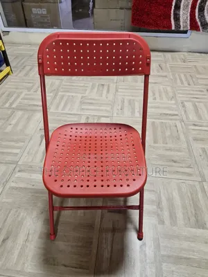 Red Plastic and Metal Folding Chair in Accra Metropolitan - Furniture ...