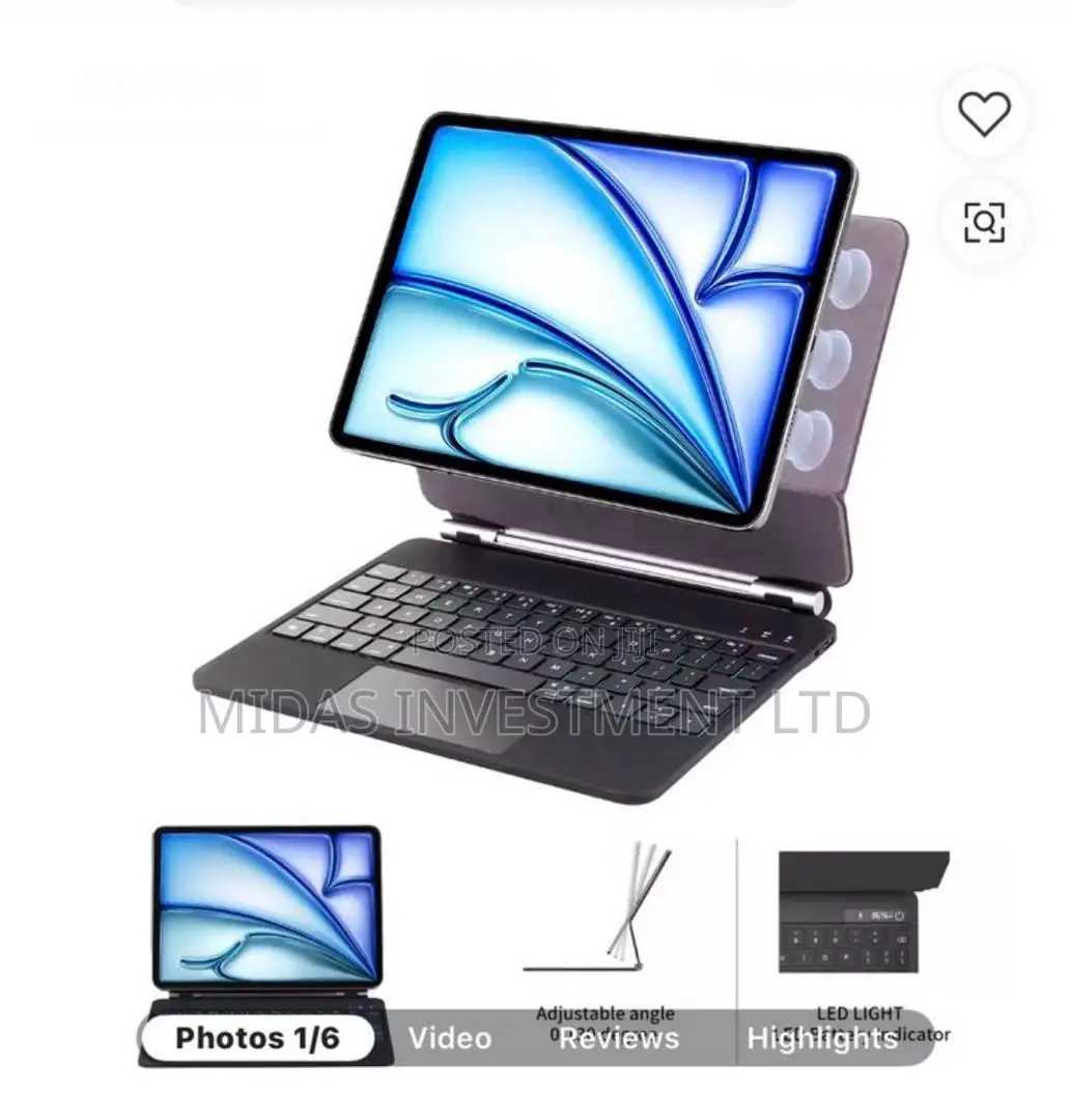 Bluetooth Keyboard Case With Adjustable Stand for Tablet/iPad in ...