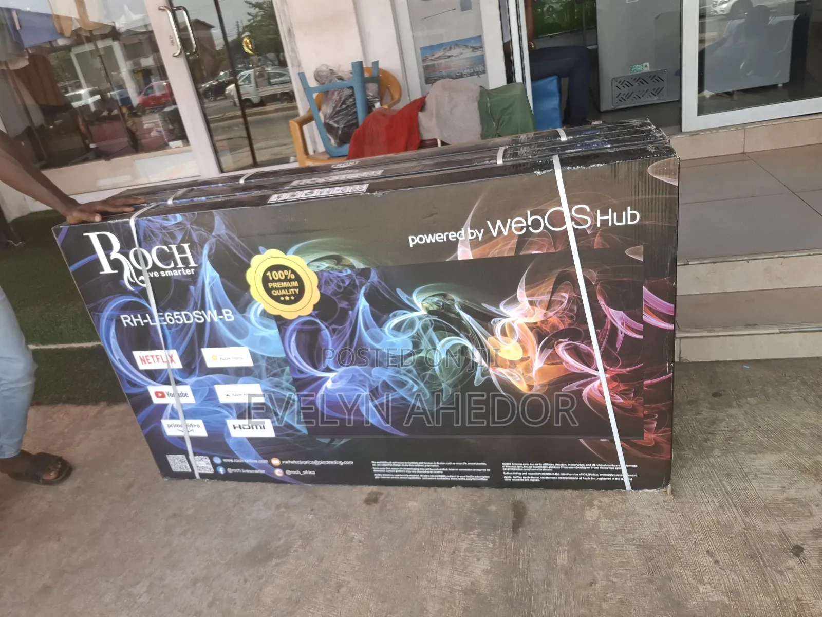 65 Inches Roch Tv Uhd Smart Android Tv With Free Wall Mount for Sal in ...