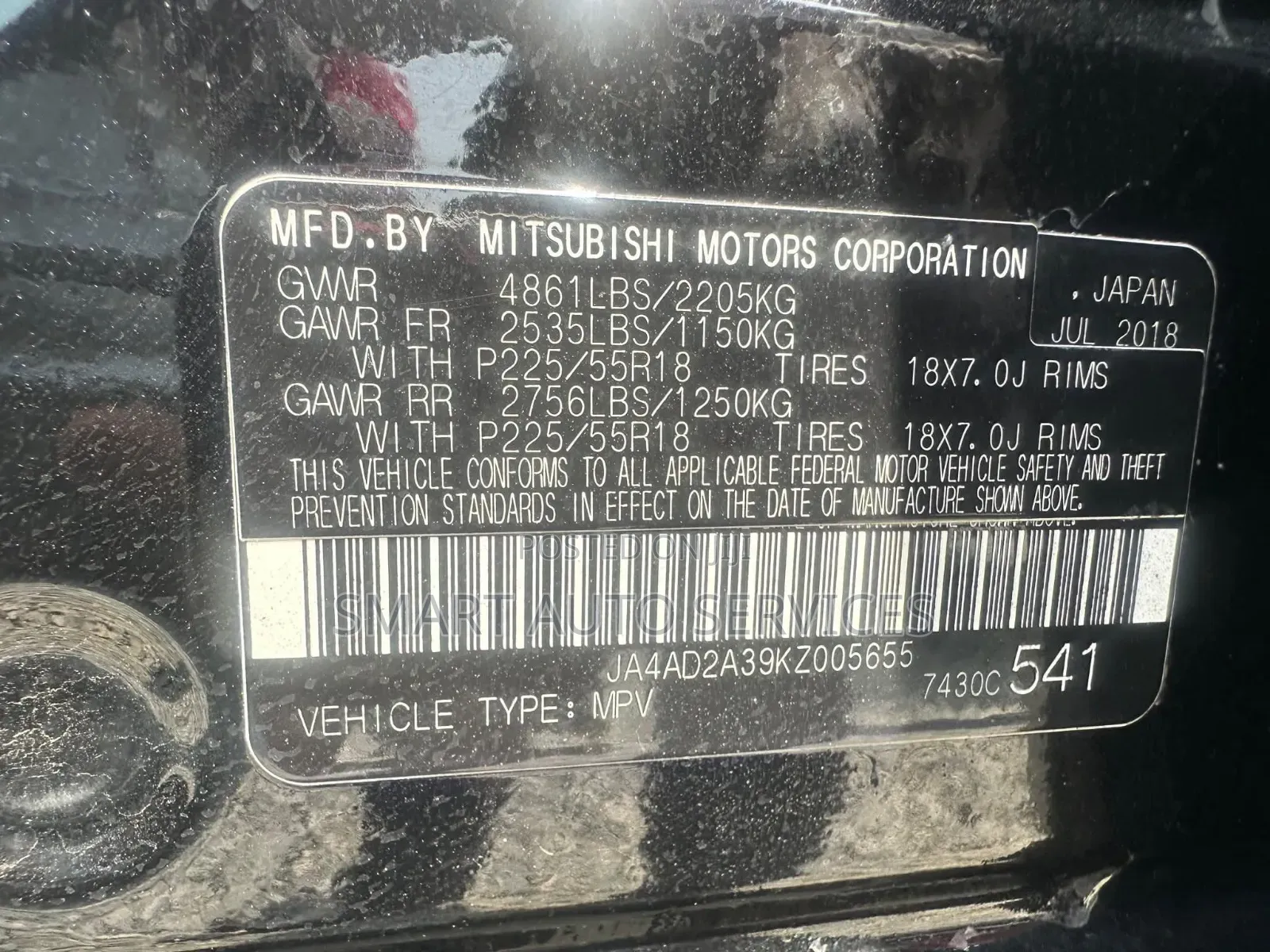 Mitsubishi Outlander 2019 Black in Accra Metropolitan - Cars, Smart ...