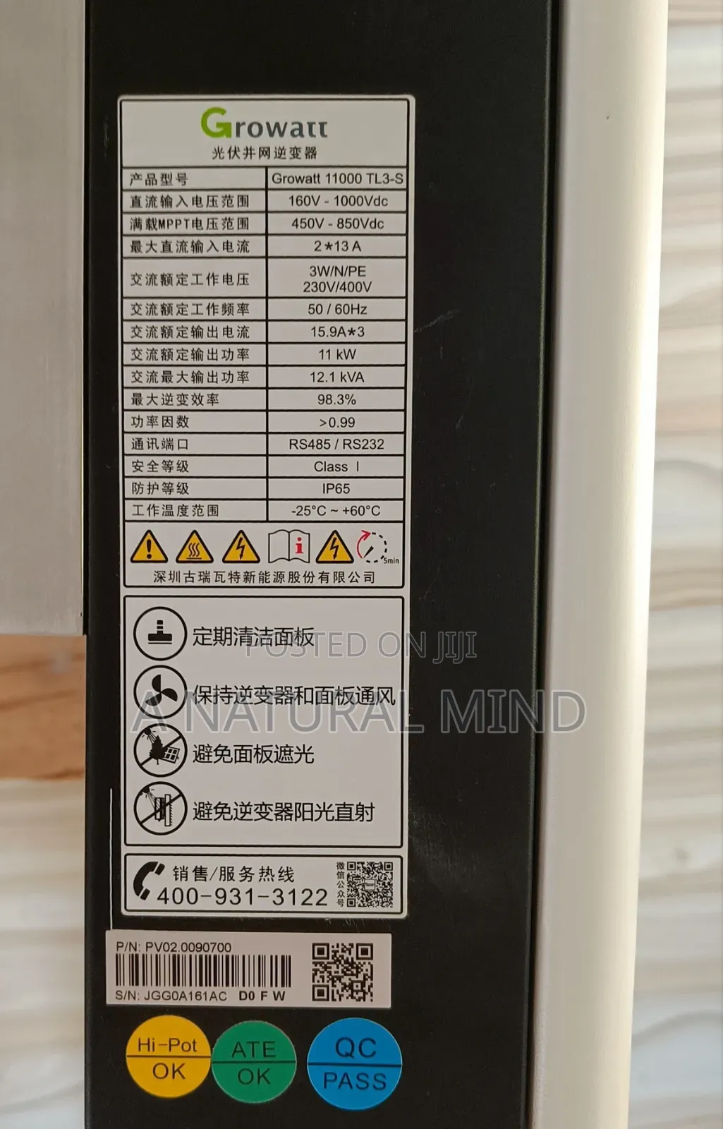 Growatt 11000 Tl3-S Phase Solar Inverter+ Wifi GPS Dongles in Kasoa ...