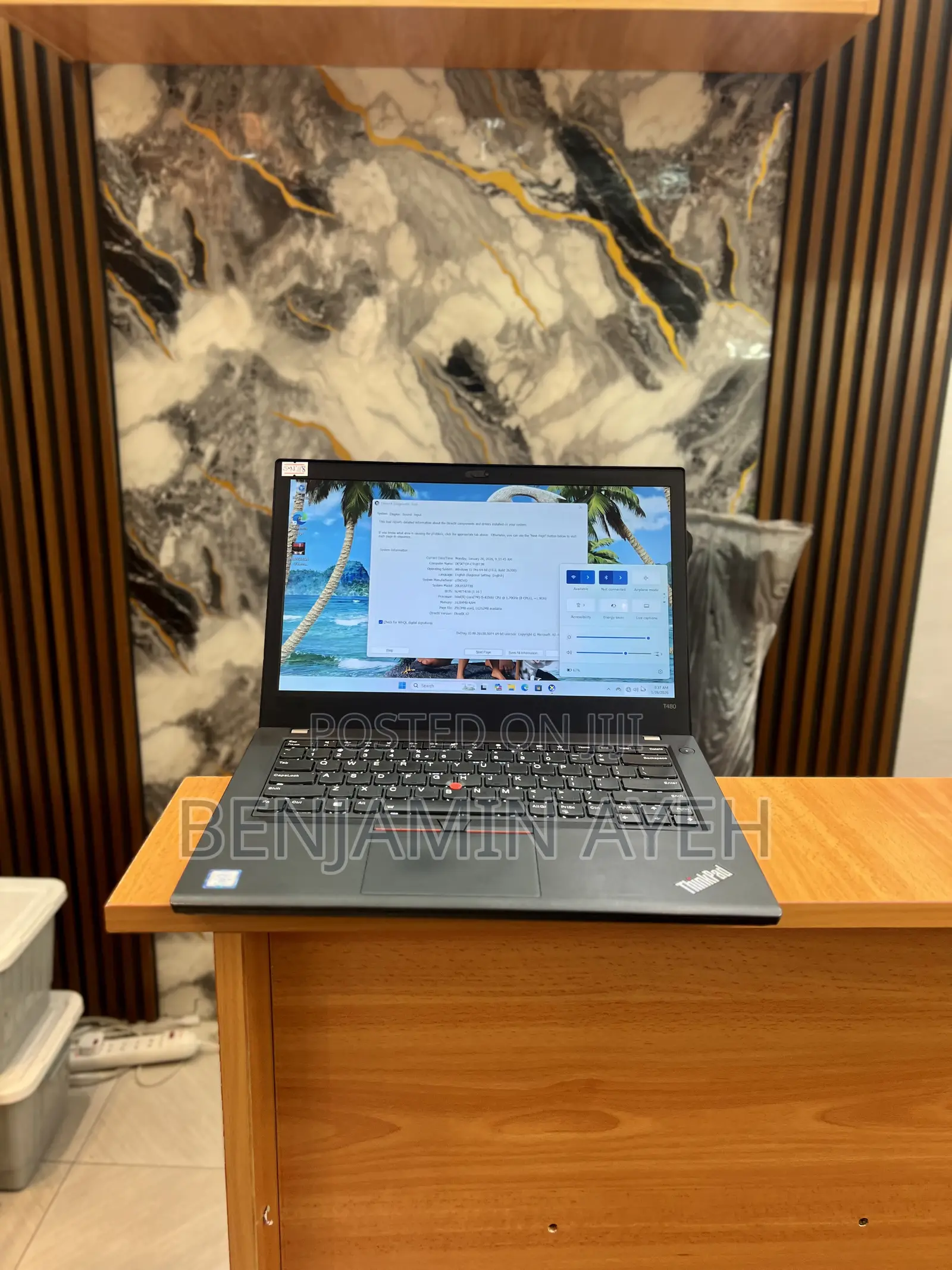 Laptop Lenovo ThinkPad T480 16GB Intel Core I5 SSD 256GB in Kumasi ...