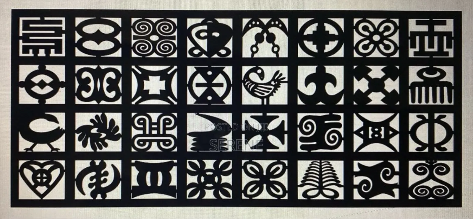 Galvanized Metal Plate With Laser-cut Design in Accra Metropolitan ...