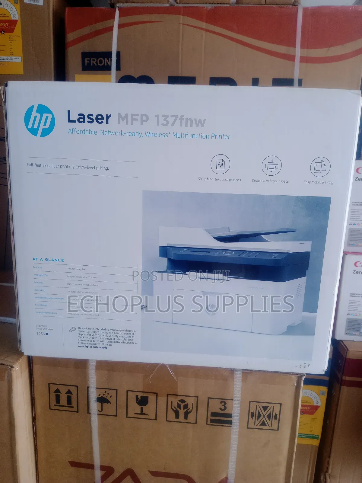Hp Laserjet Printer MFP 137fnw/Print, Scan, Copy, Fax in Kumasi ...