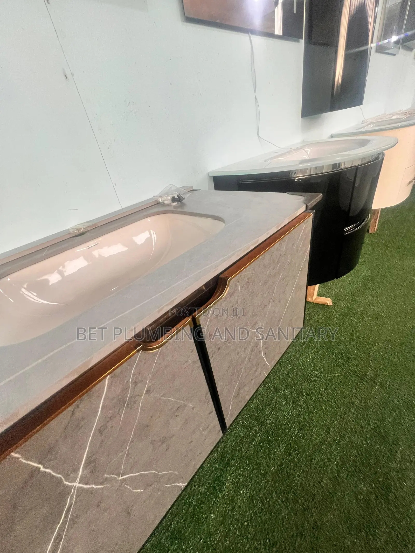European Marble Cabinet Basin_grey And Gold Wash Hand Cabinet Basin in ...