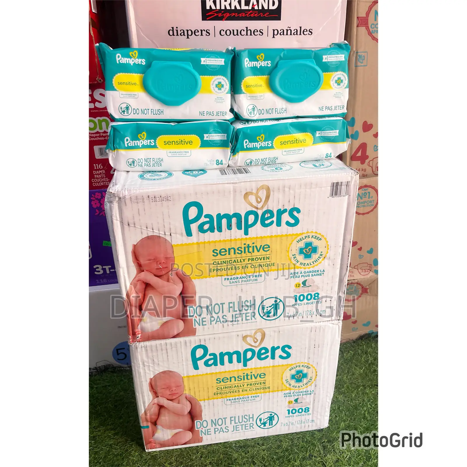 Pampers Sensitive Baby Wipes Unscented, 12 Pack, 1008 Total Count in ...