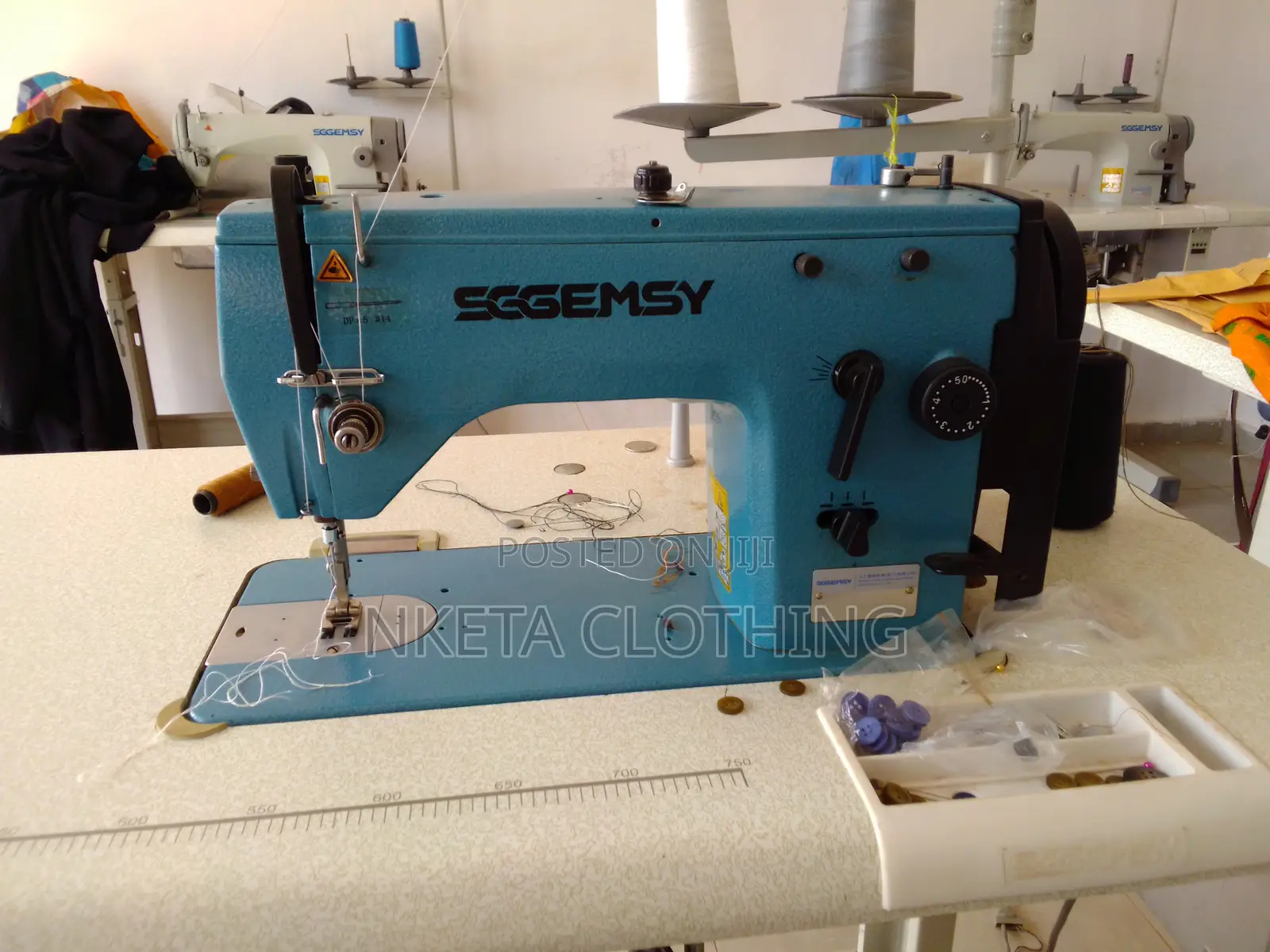Industrial Sggemsey Emboidery, Button Fixer/Button Hole Machine in ...