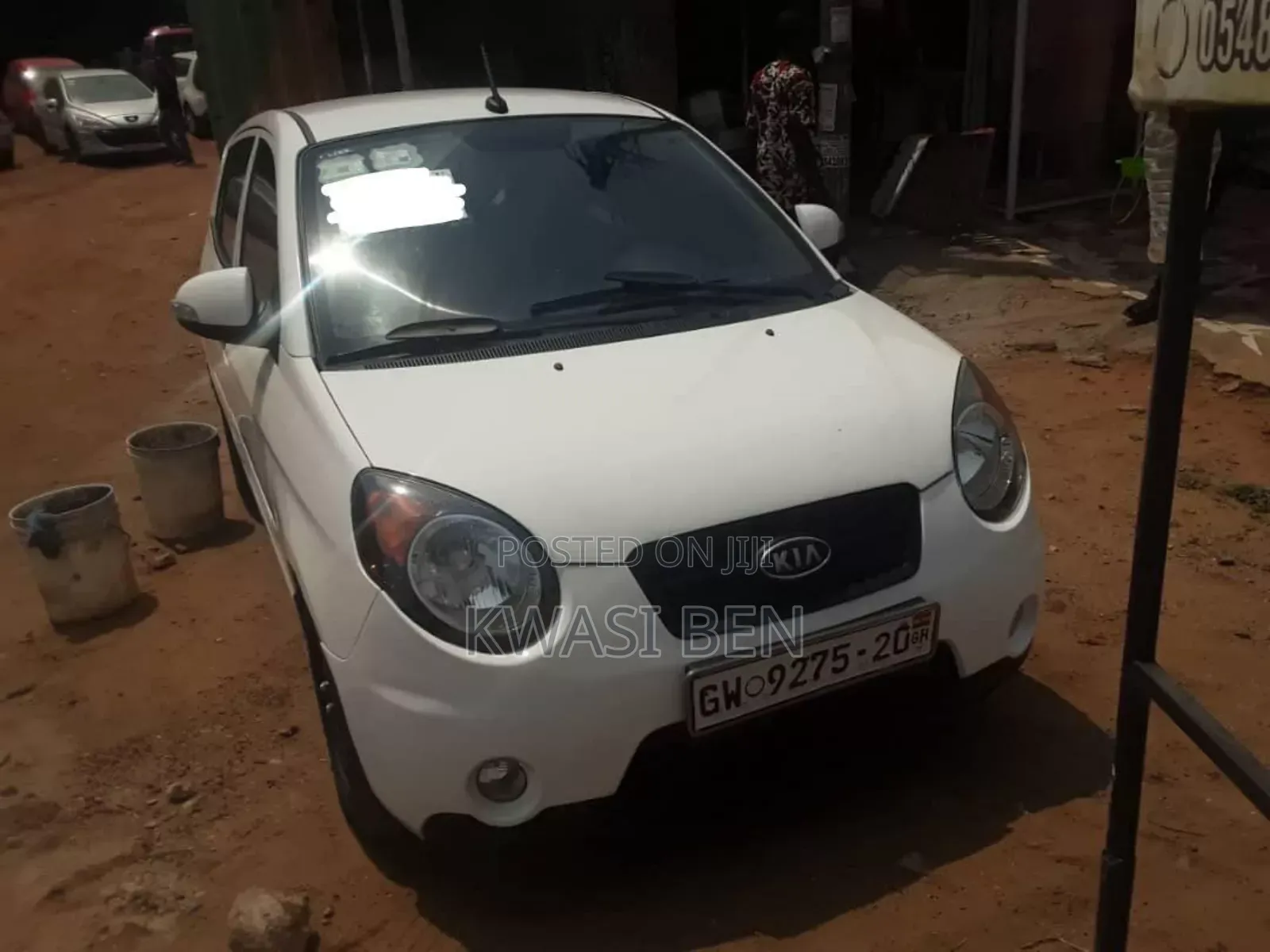 Kia Morning 2007 White in Lapaz - Cars, Kwasi Ben | Jiji.com.gh