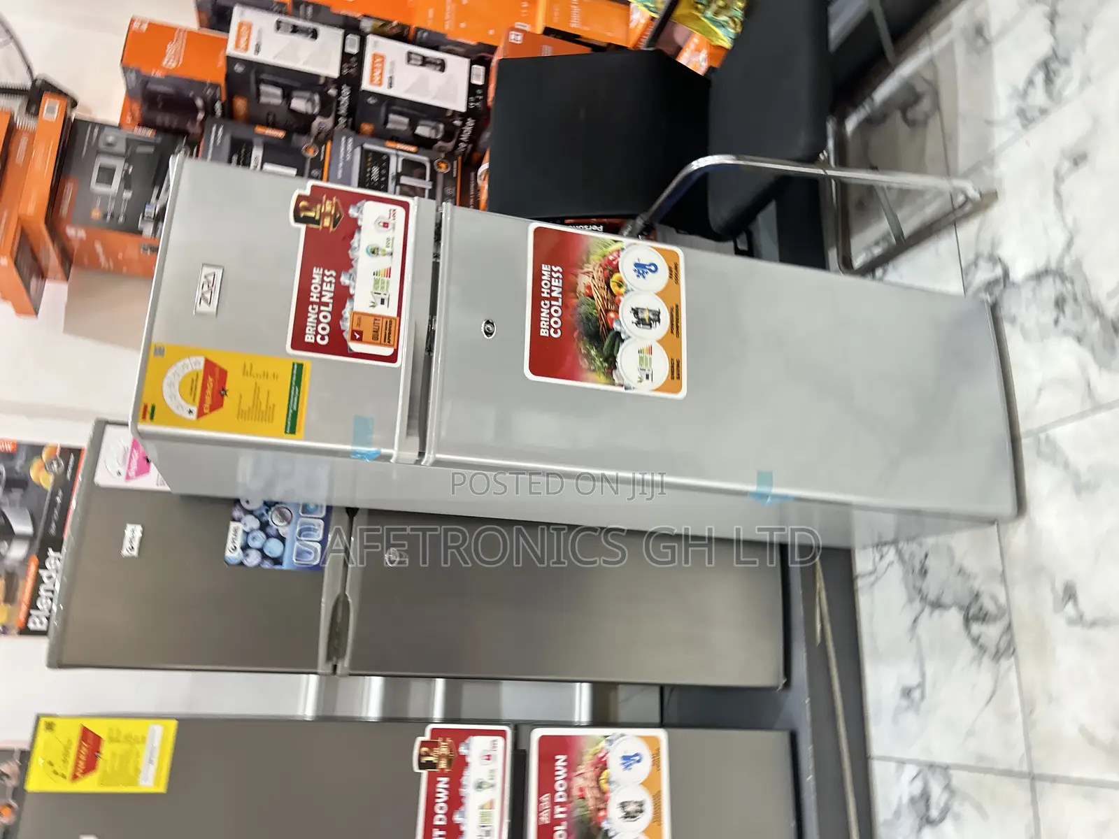 Buy Energy Saving Zara-24tmf Doubledoor Grey Top Mount 66l Fridge in ...