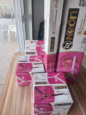 Double Ball Bearing Long Blade Neon Ceiling Fan in Pokuase - Home ...