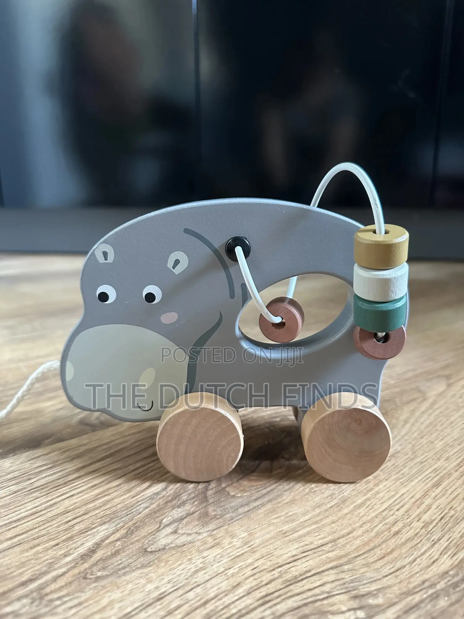 Wooden Pull-Along Hippo Toy – Baby Toddler Toy in Little Legon - Toys ...