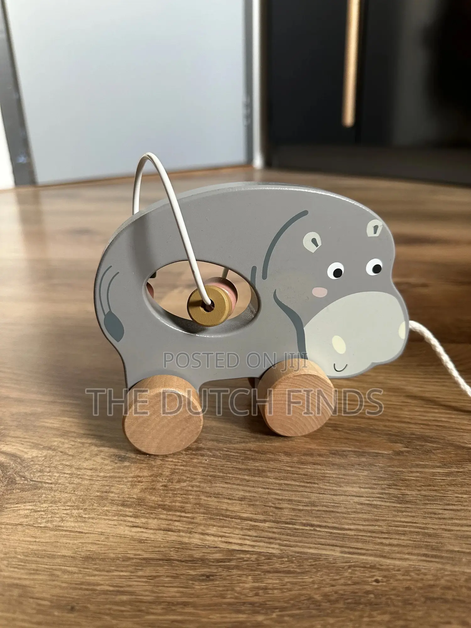 Wooden Pull-Along Hippo Toy – Baby Toddler Toy in Little Legon - Toys ...