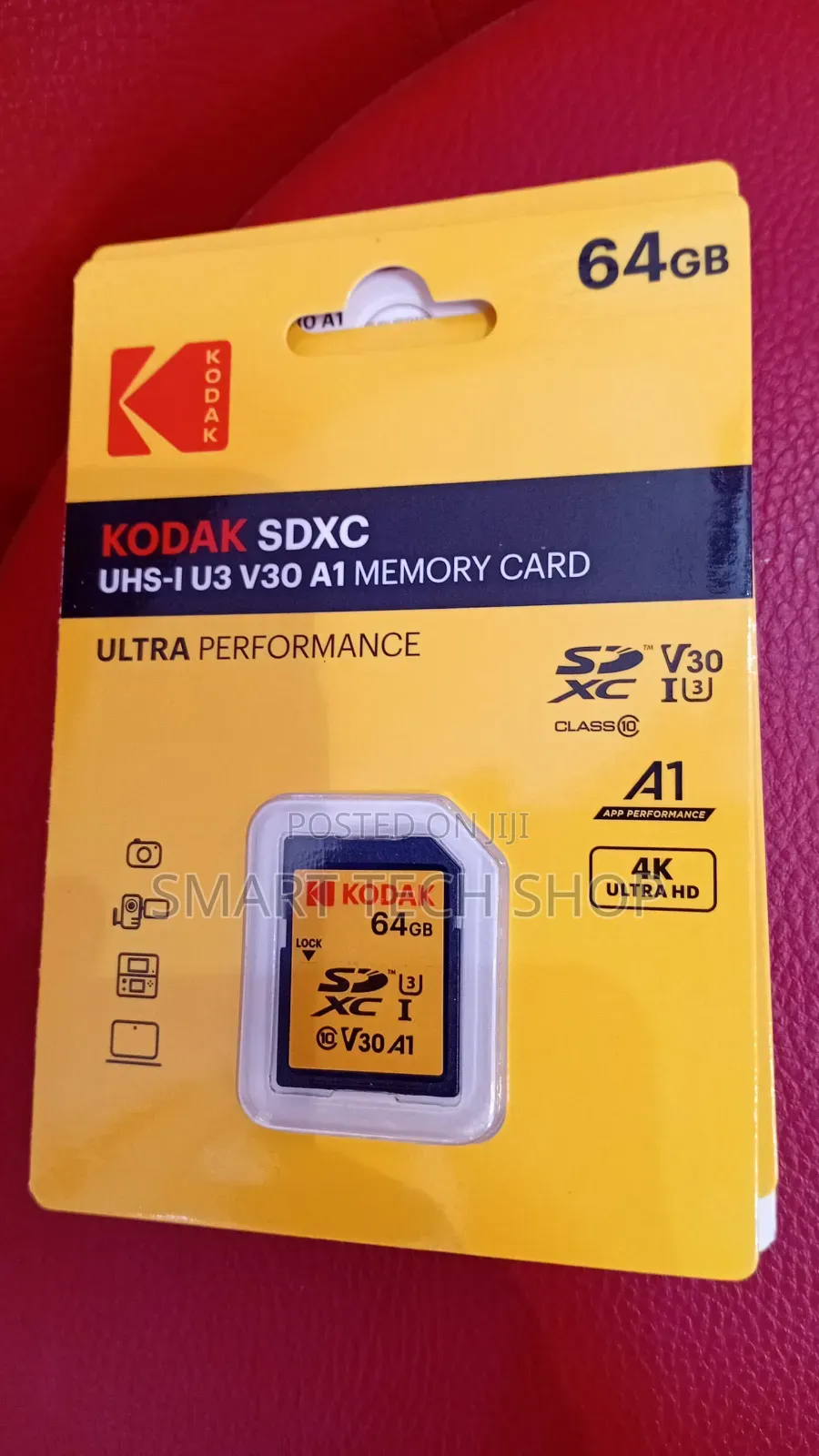 Kodak 128gb Micro SDXC Uhs-1 U3 V30 A1 Ultra Hd Read Up to 90mb/S in ...