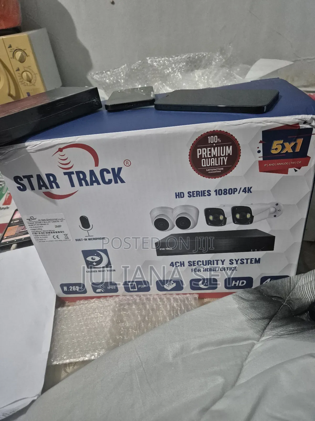 A Complete CCTV Camera 4 Cameras Inside the Box With Everything in ...