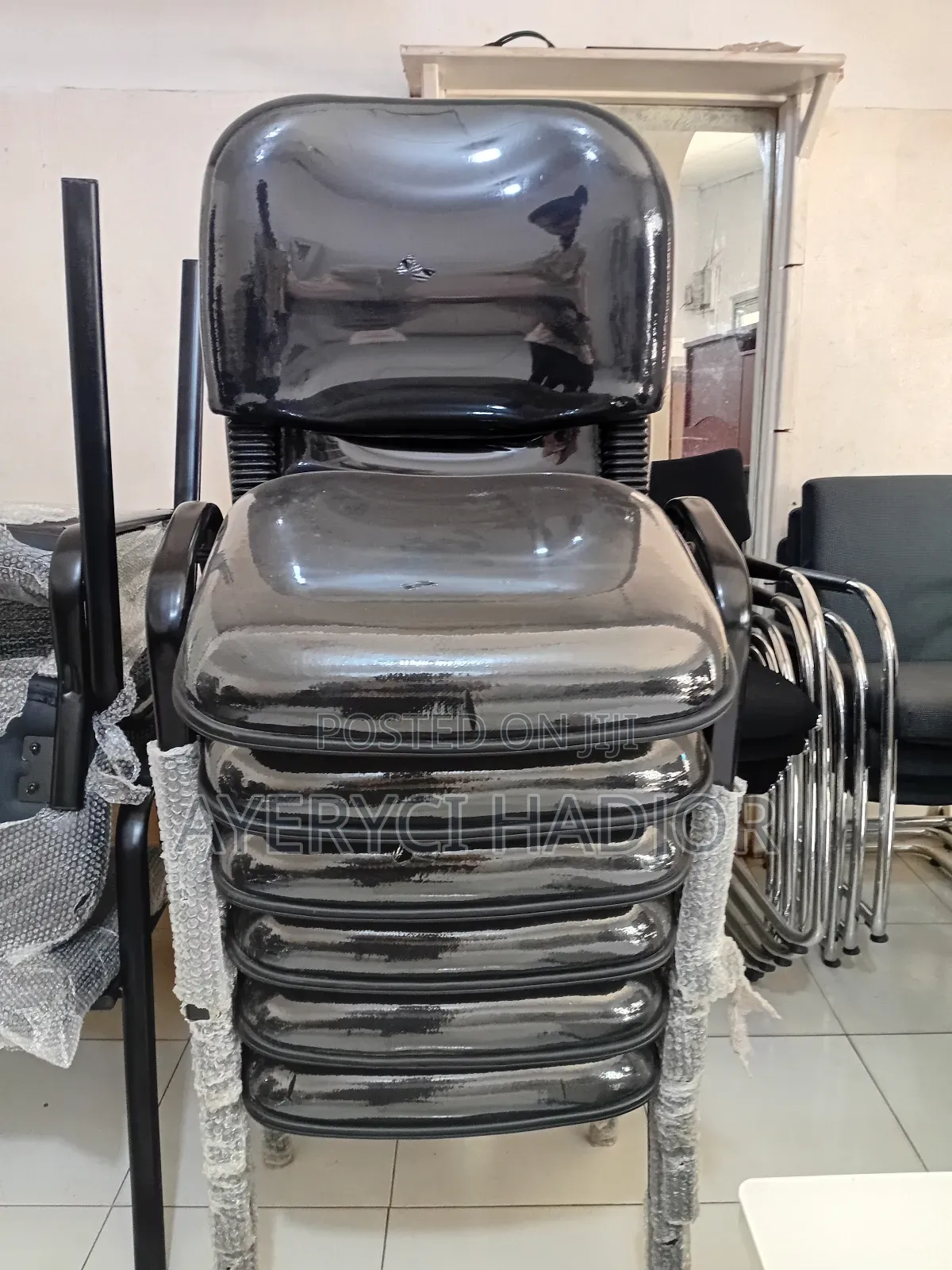 A Solid High Black Visitor's Chair in North Industrial Area - Furniture ...