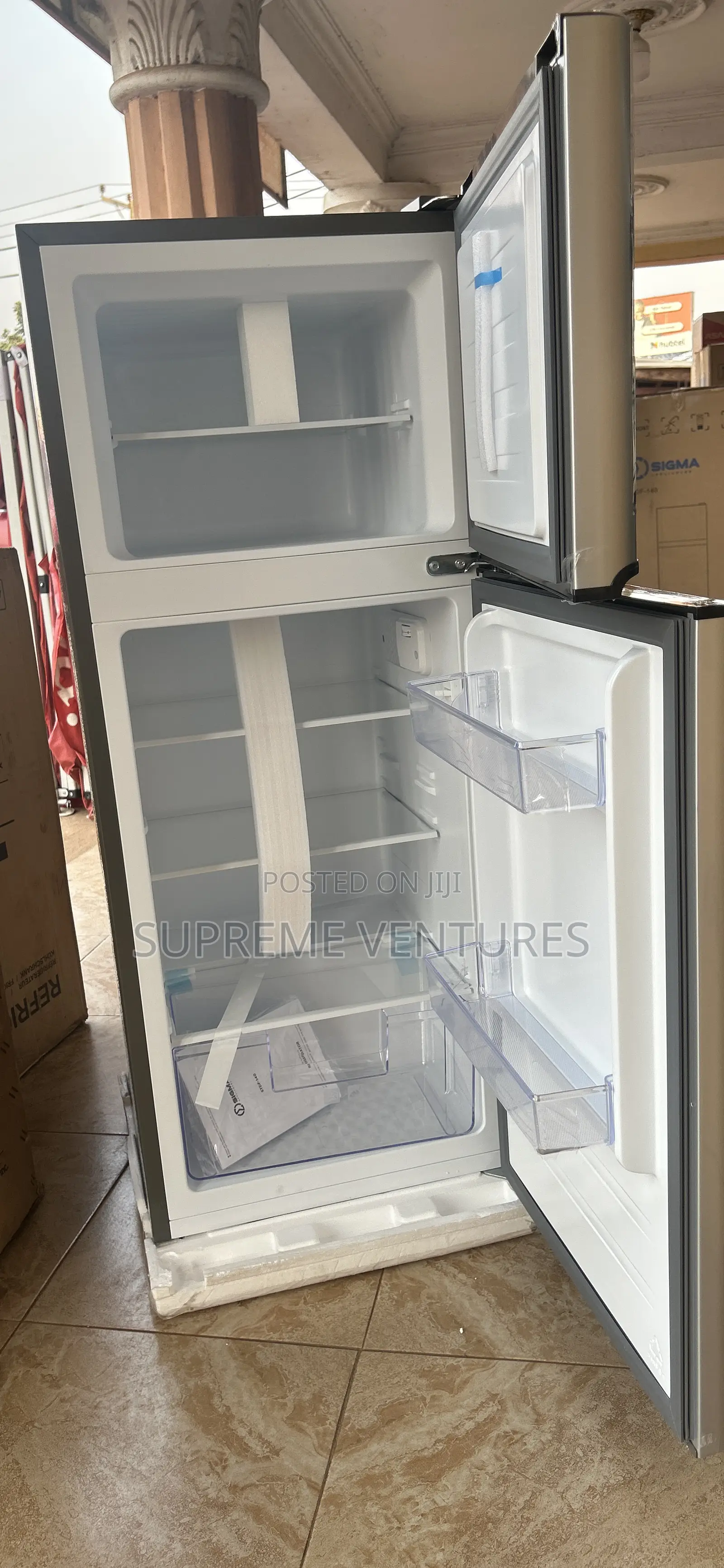 Sigma 118l Double Door Top Freezer Fridge STDF-140 in Kumasi ...