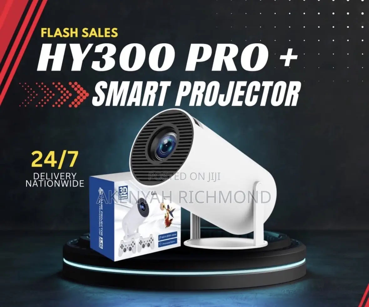 Hy300 Pro+ Smart Projector – Hd, Android, Portable in Circle - TV & DVD ...