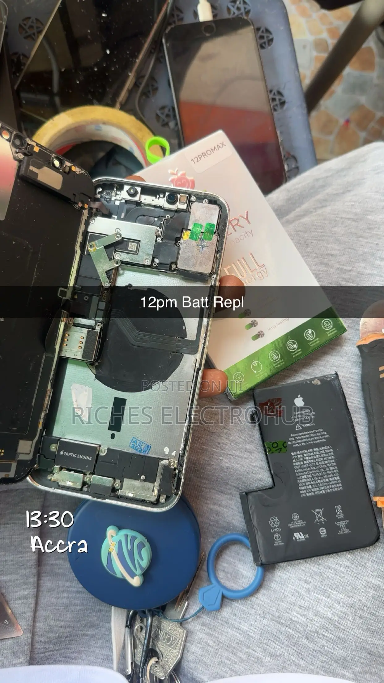 Back Glass for 13 14 15 16 17 Pro Max Mini Replacement Repair Fix in ...