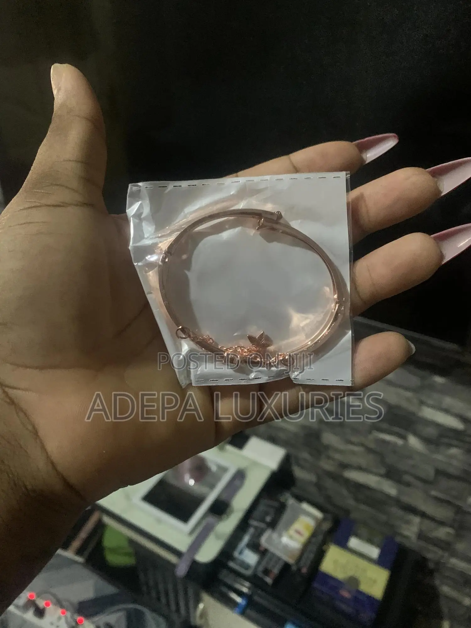 Rose Gold Crown Bangle Bracelet With Diamond Acce in Greater Accra ...