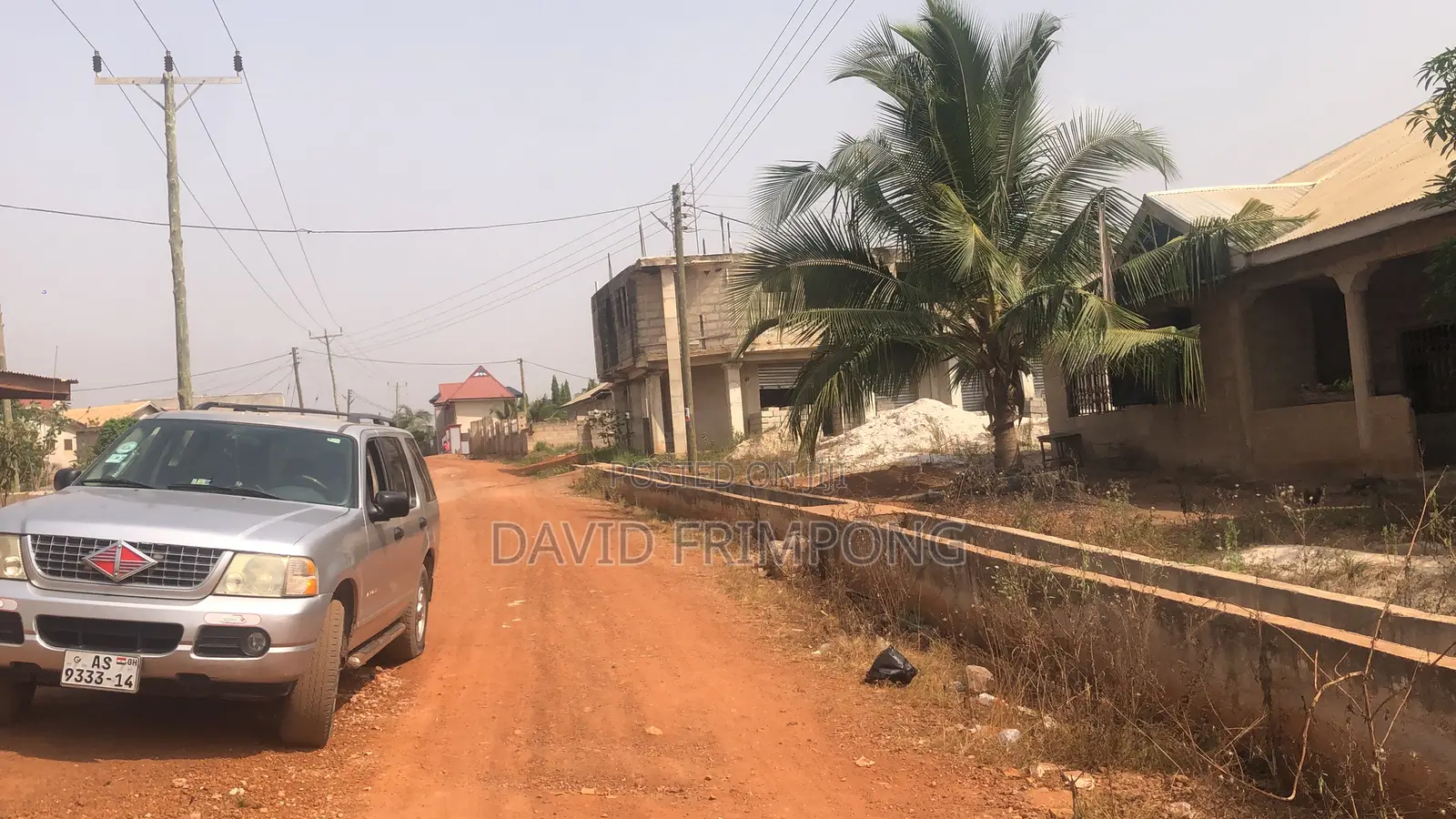 Half Plot 45 By100 With 2apartments at Ejisu on the Ejisu SHS Road in ...