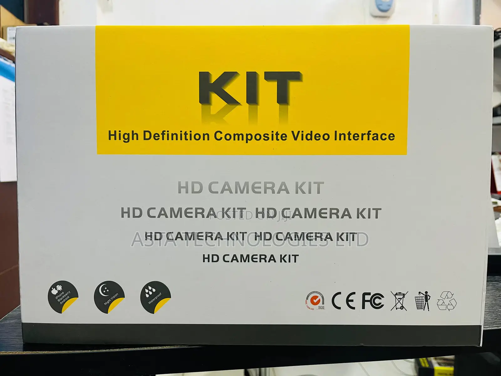 CCTV Camera 4 Channel Complete Kit With Wires Cables Plug Play in ...