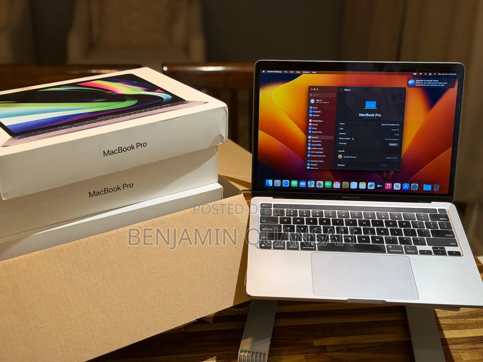 Laptop Apple MacBook Pro 8GB Apple M1 SSD 256GB in East Legon - Laptops ...