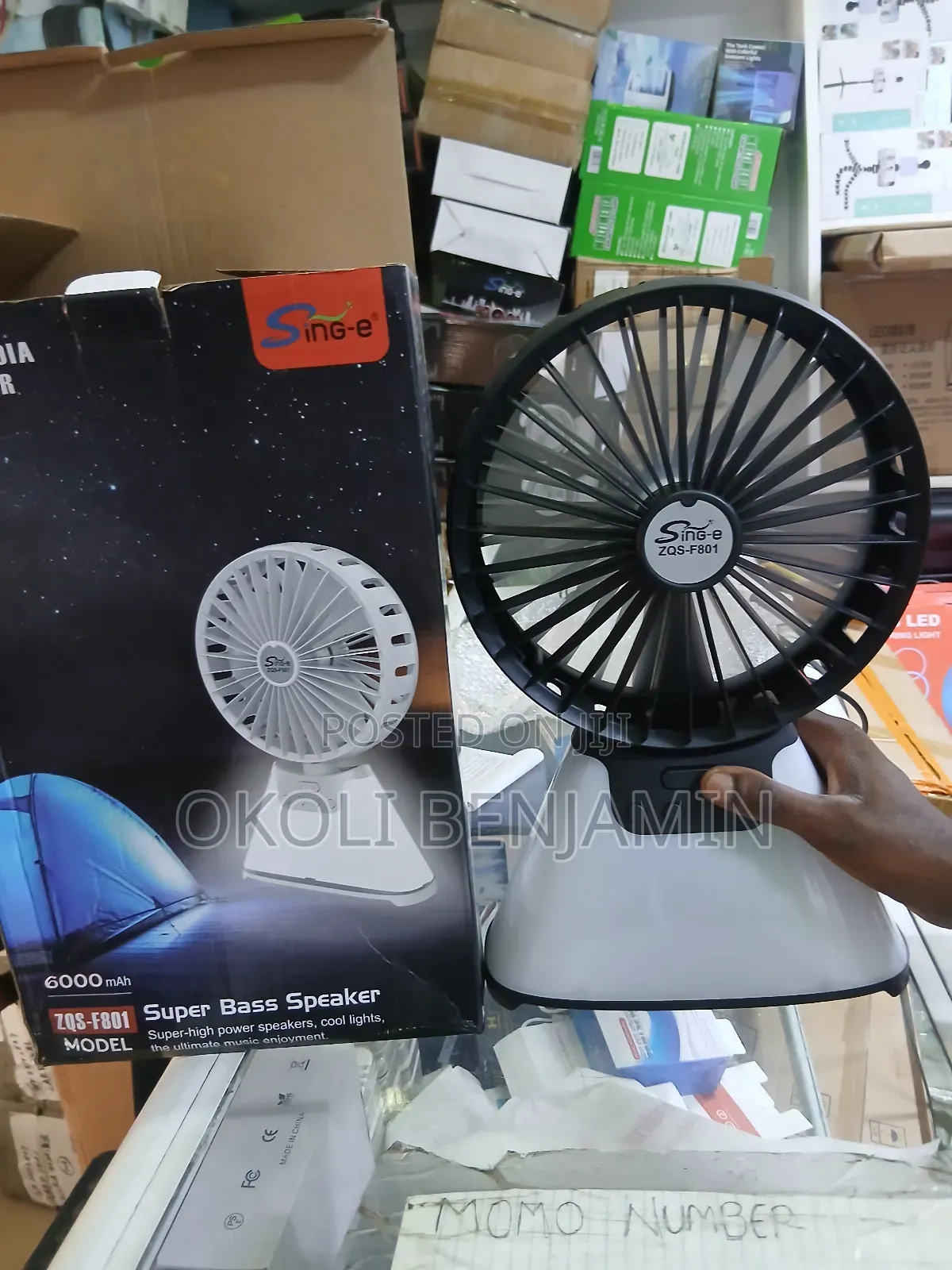 3 in 1 Rechargeable Fan(Light, Fan and Mp3) in Circle - Home Appliances ...