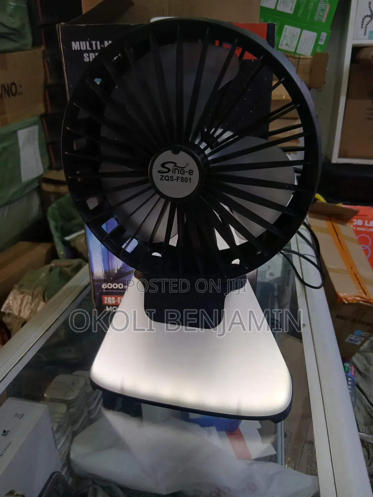 3 in 1 Rechargeable Fan(Light, Fan and Mp3) in Circle - Home Appliances ...
