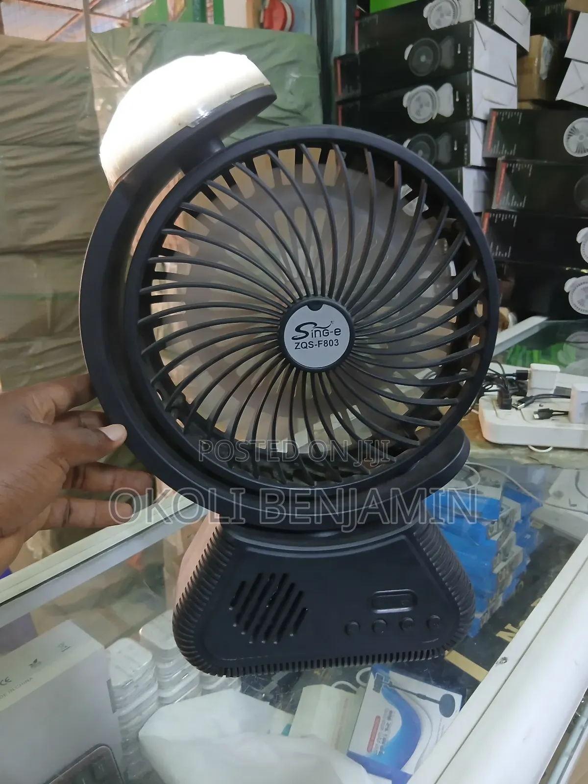 Rechargeable Fan, Mp3 Player and Light. for sale - Price: GH₵ 590 on ...
