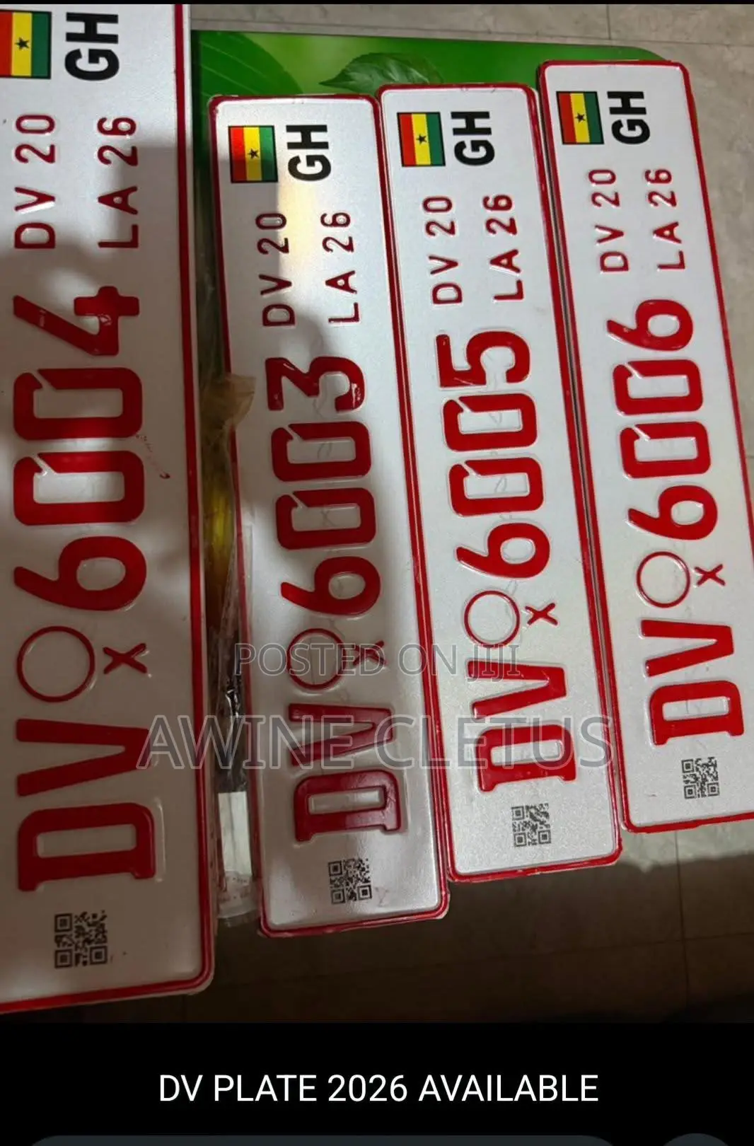 Original Dv Plates in Abelemkpe - Vehicle Parts & Accessories, Awine ...