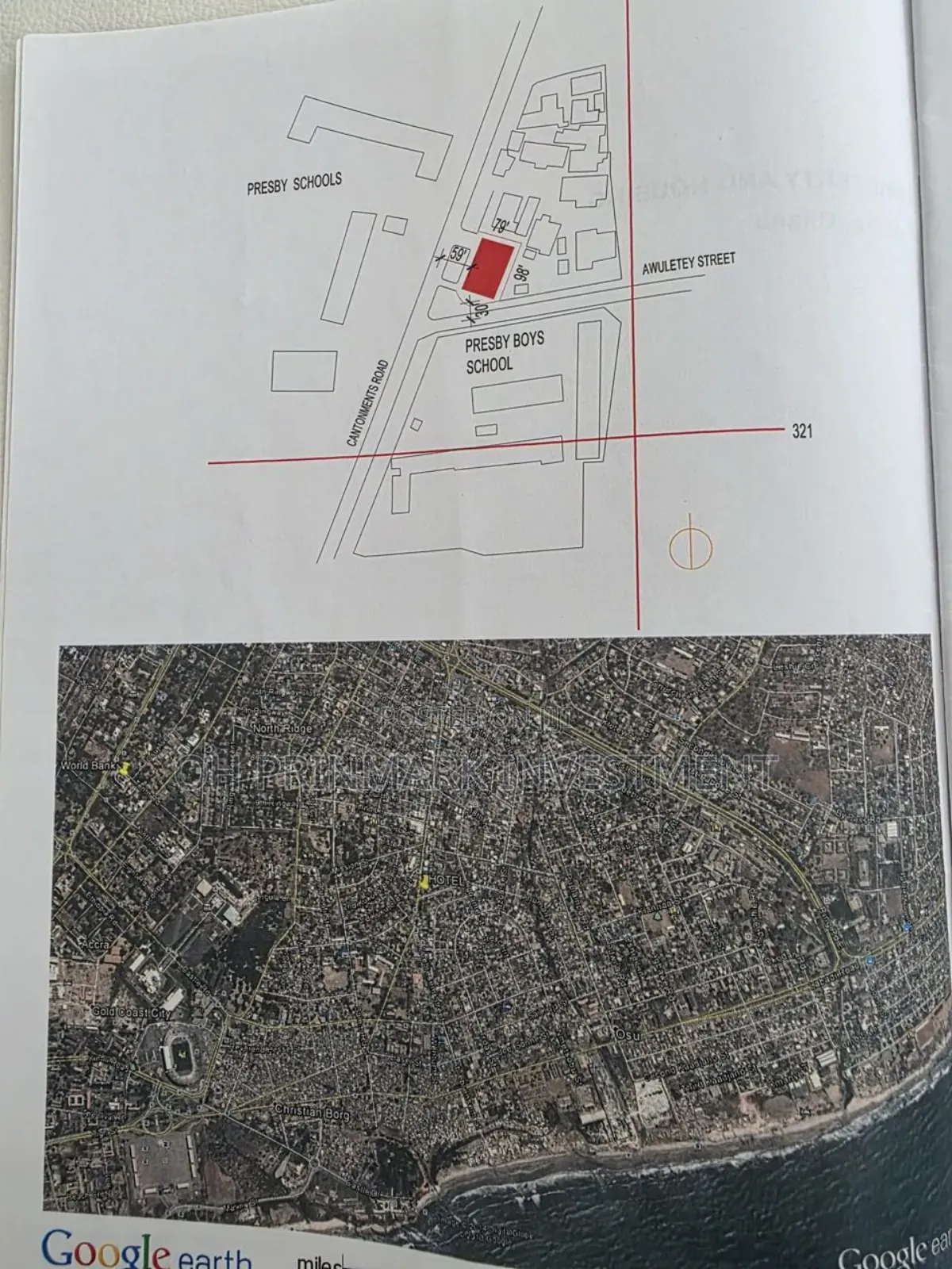 0.40 Acres Land With Old Building at Osu Presby in Accra Metropolitan ...