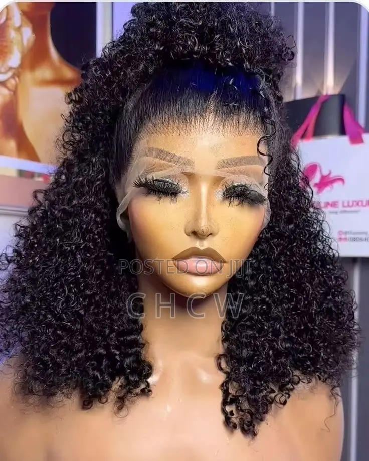 Brand New Gorgeous Full Frontal Wet Curly Curls Black Wig in Accra ...