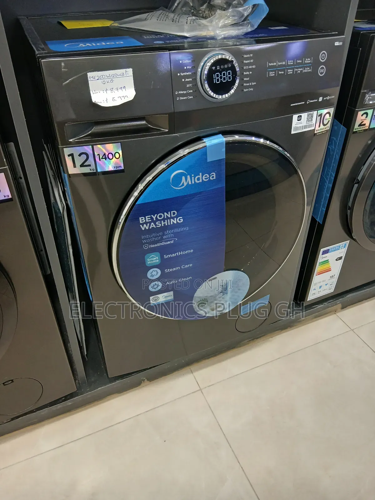 Midea 12kg Front Load Washing Machine for sale - Electronics PluG Gh ...