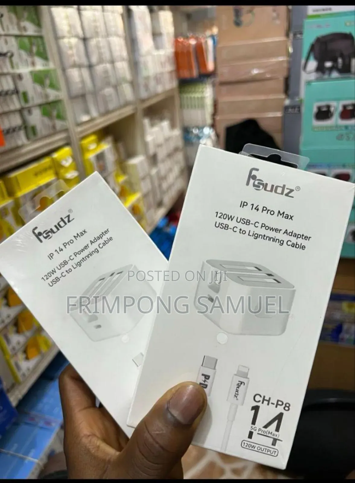 Fsudz Ip 14 Pro Max 120w Usb-C Fast Charger + Usb-C to Lightning Cable ...