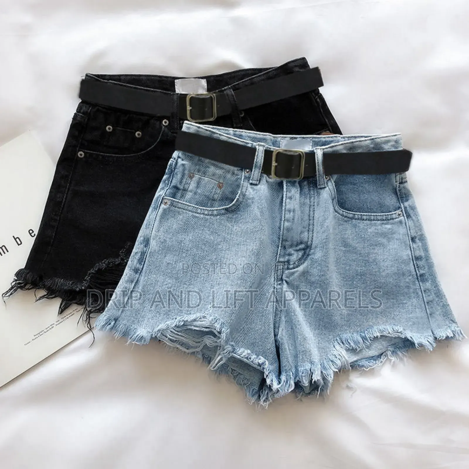 Belted Denim Shorts in Accra Metropolitan - Clothing, Trusted Gadgets ...