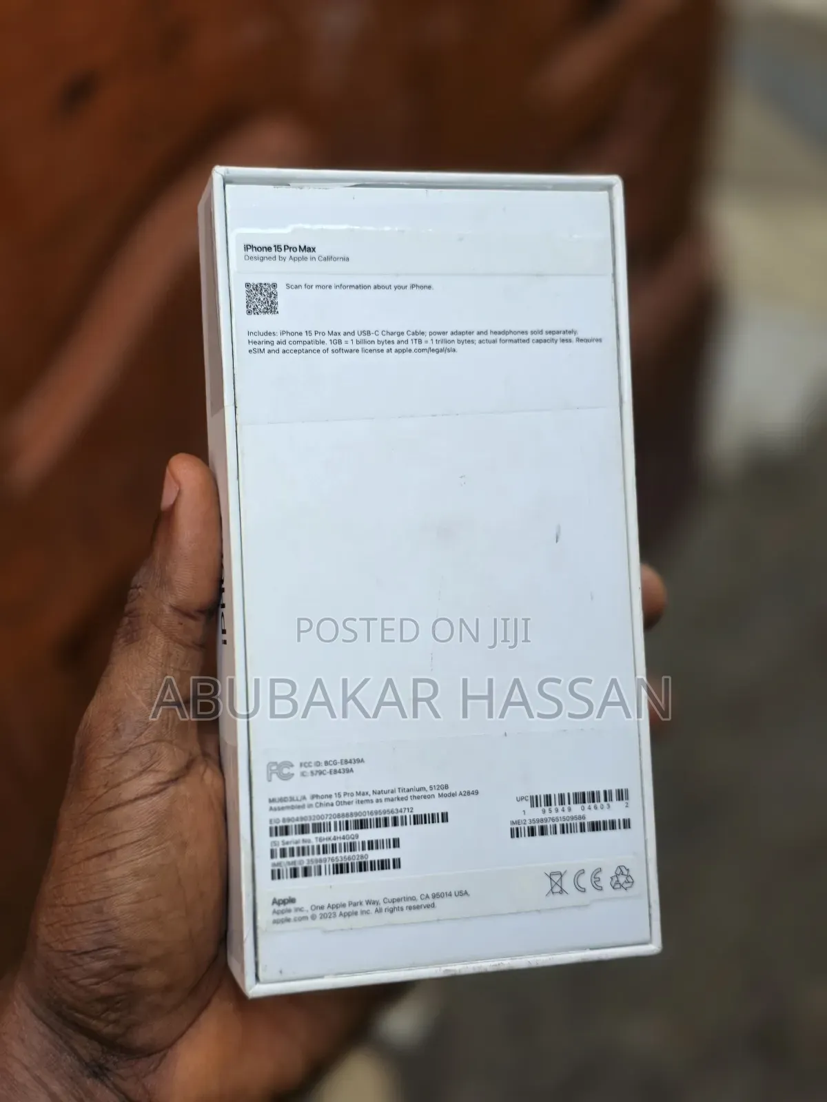 Apple iPhone 15 Pro Max 512 GB Gray for sale - Abubakar Hassan Price ...