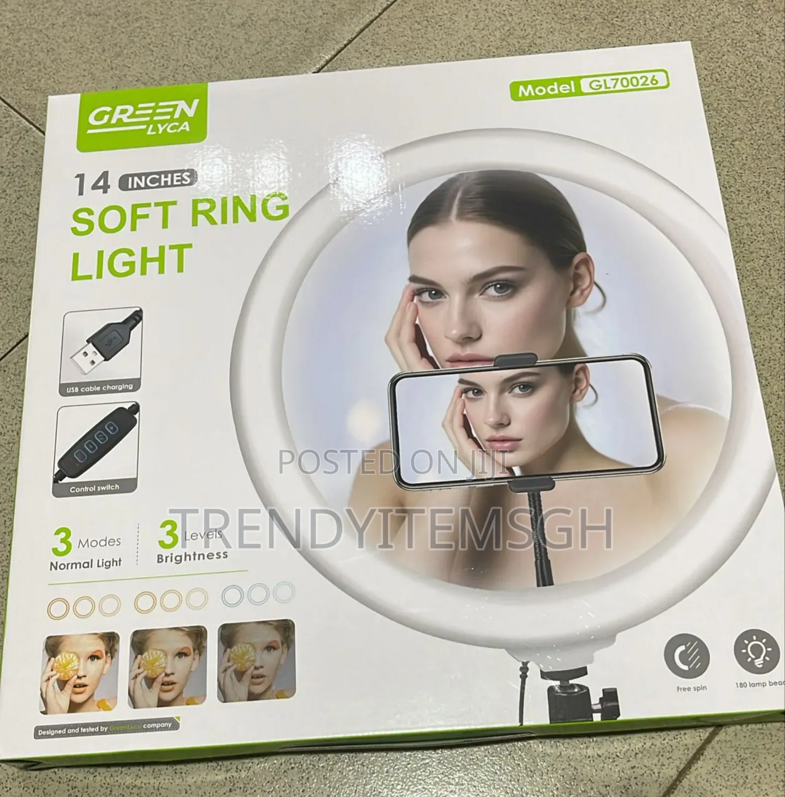 14 Inches Soft Ring Led Light With Tripod in Spintex - Accessories for ...