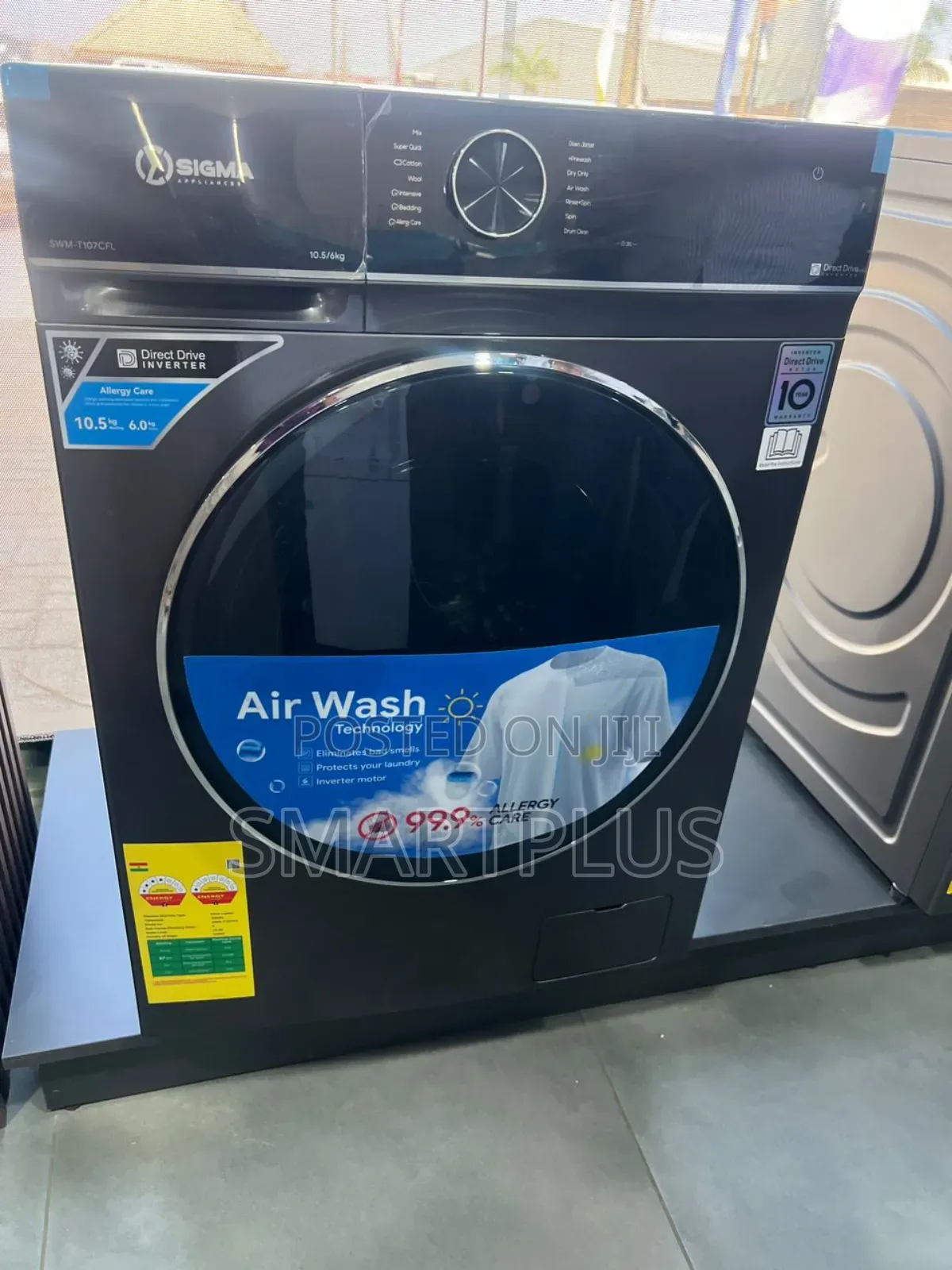 Sigma 10.5kg/6kg Wash Dry Washing Machine SWM-T107cfl in Accra ...