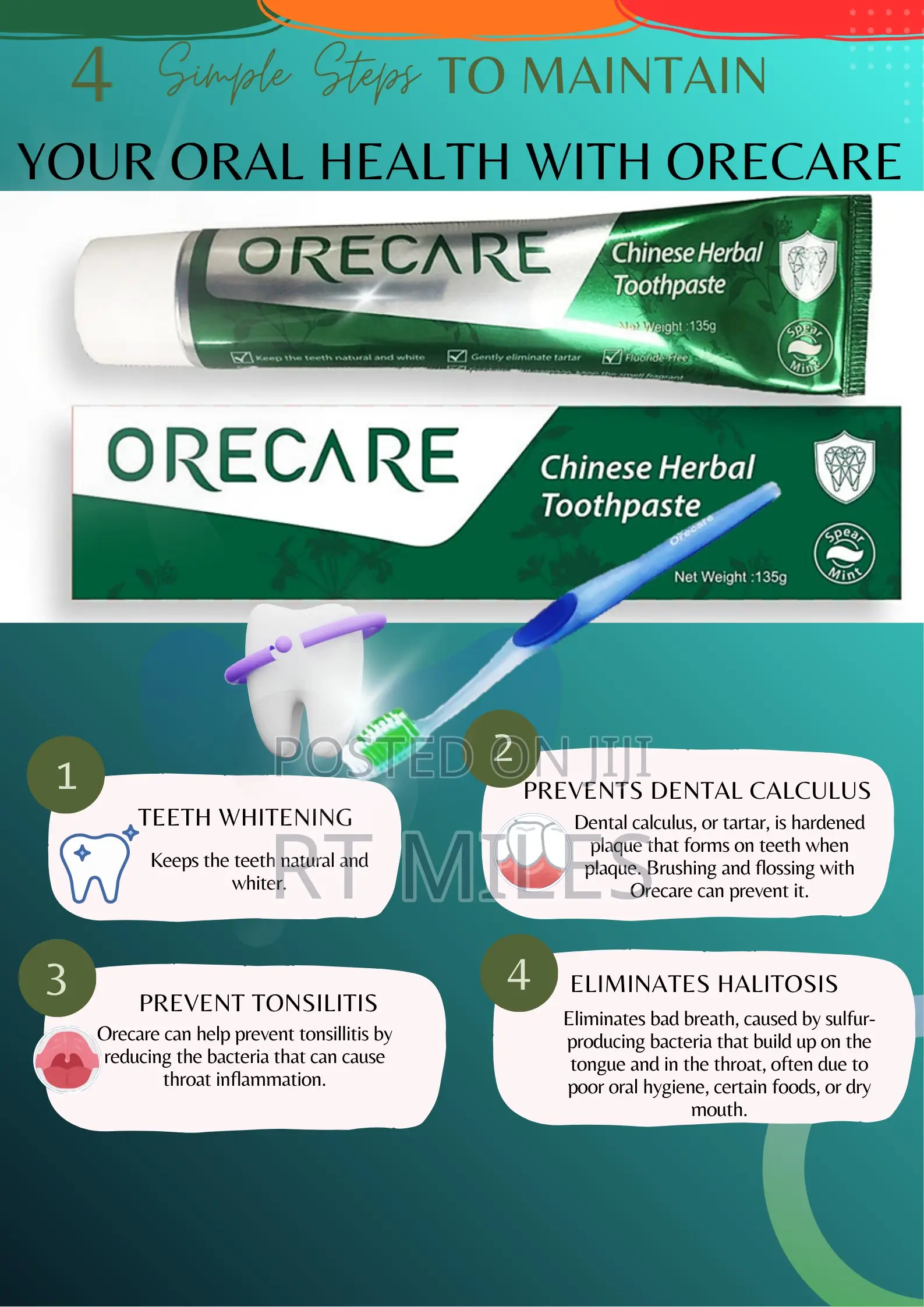 Orecare Chinese Herbal Toothpaste - Tianshi Products Ghana in Accra ...