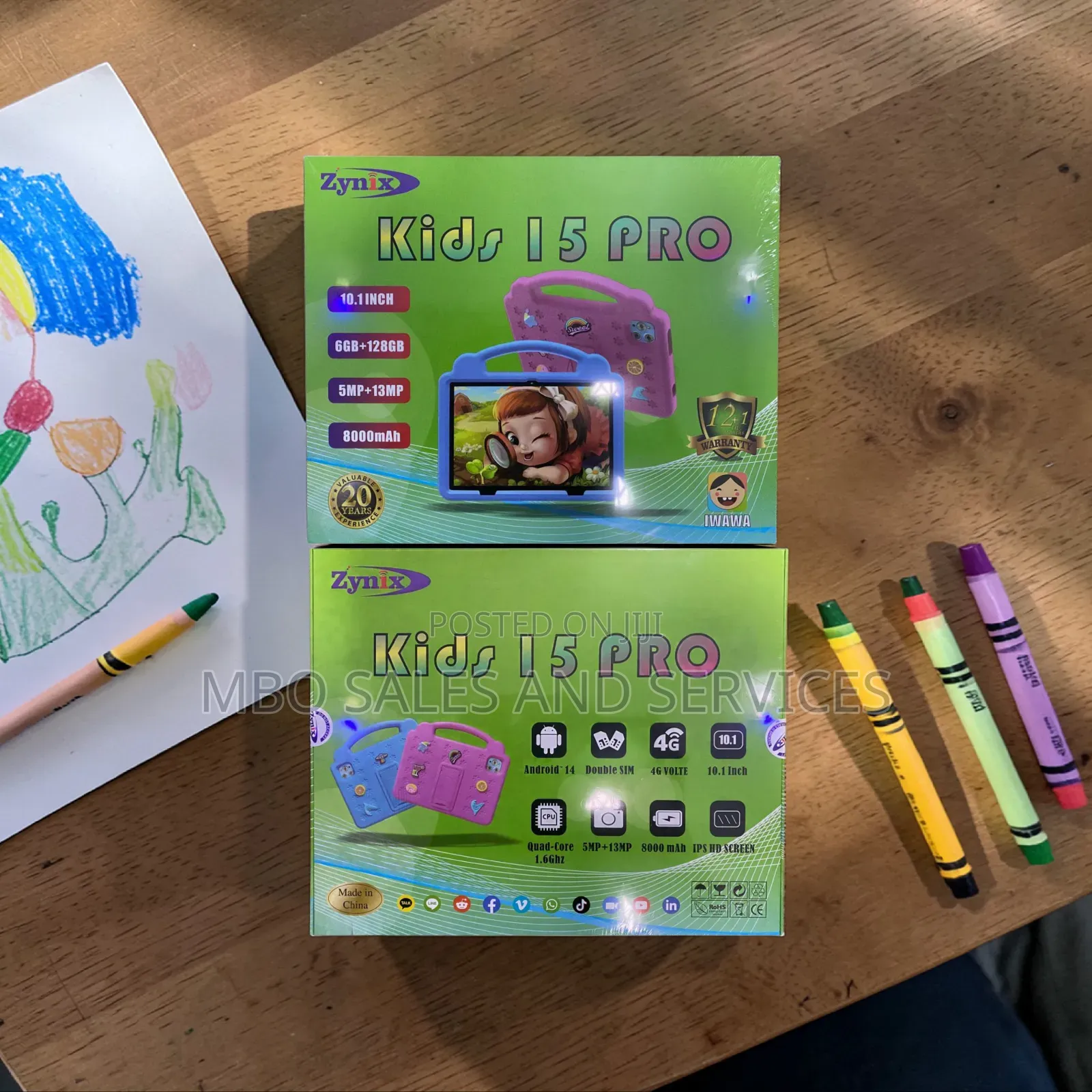 Zynix Kids 15 Pro 10” Children’S Learning Tablet - Dual Sim Supported ...