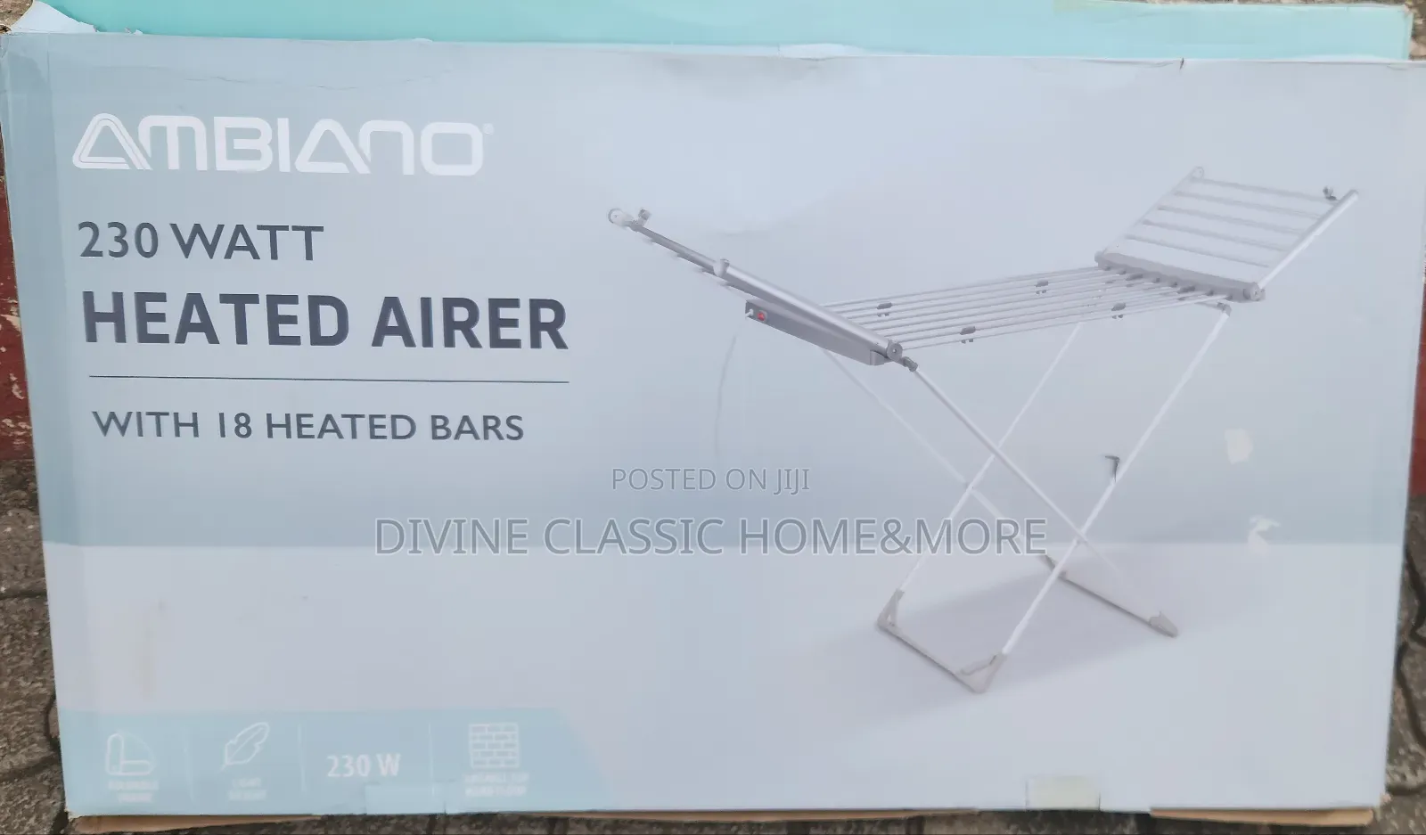 Ambiano Heated Airer/ Dryline With Cover. 16kg for sale - Divine ...