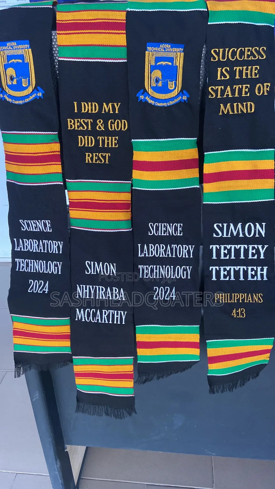 Customizated Ghana Kente Sash Company’S in Osu - Clothing, Sash ...
