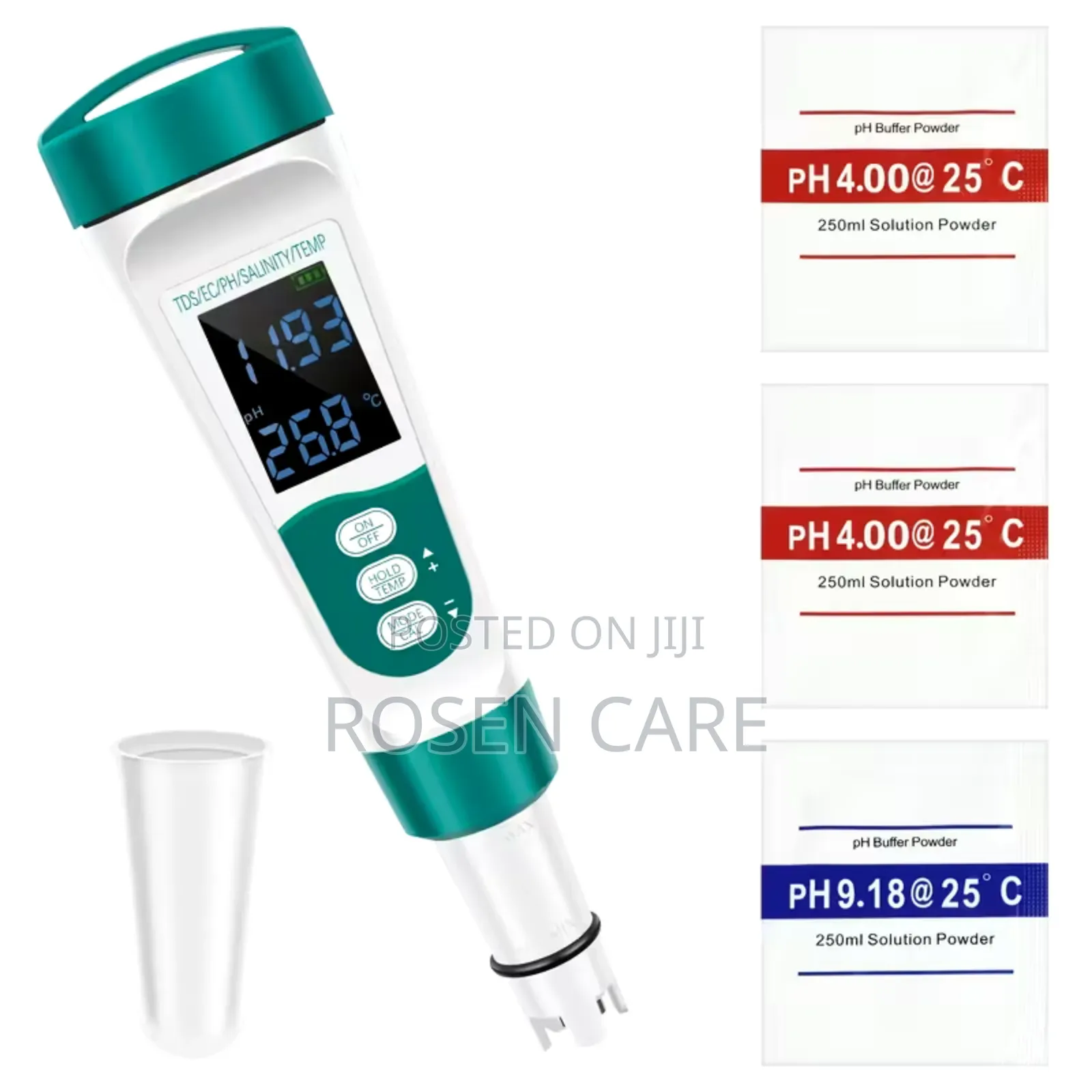 5 in 1 Digital Ph Meter, Tds, Ec, Salt, Temps, Detector Device in ...