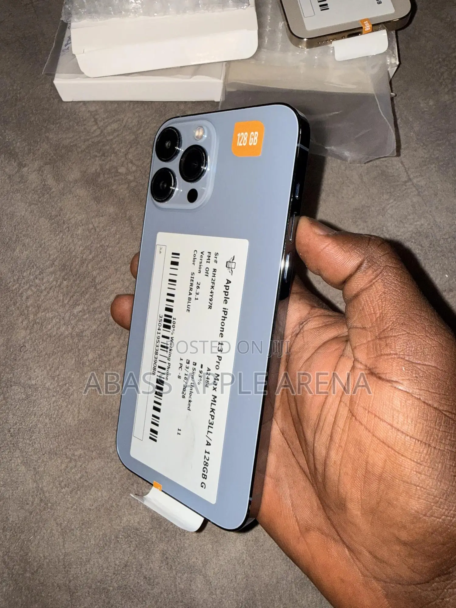 Apple iPhone 13 Pro Max 128 GB Blue for sale - Abass Apple Arena Price ...