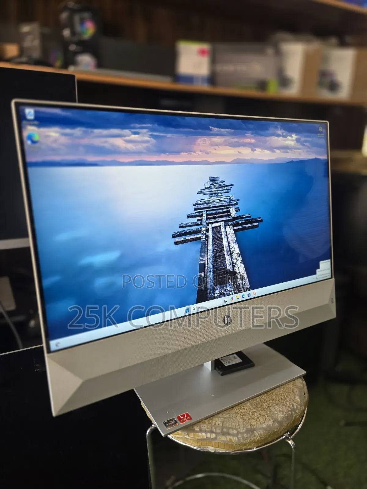 Desktop Computer HP Pavilion 24 8GB AMD Ryzen 5 HDD+SSD 1T for sale ...