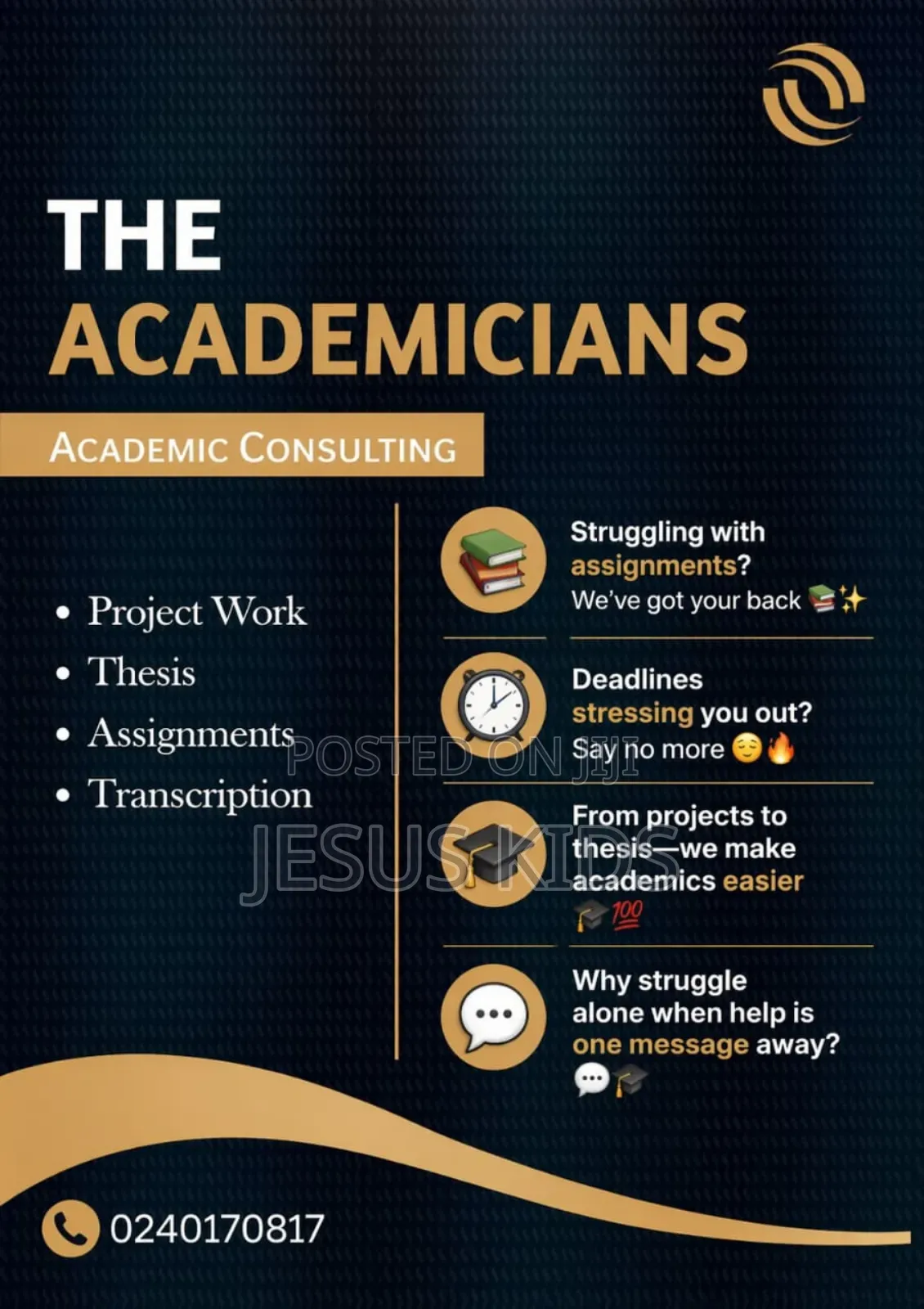 Writing of Project,Thesis,Assignment and Transcription for sale - Jesus ...