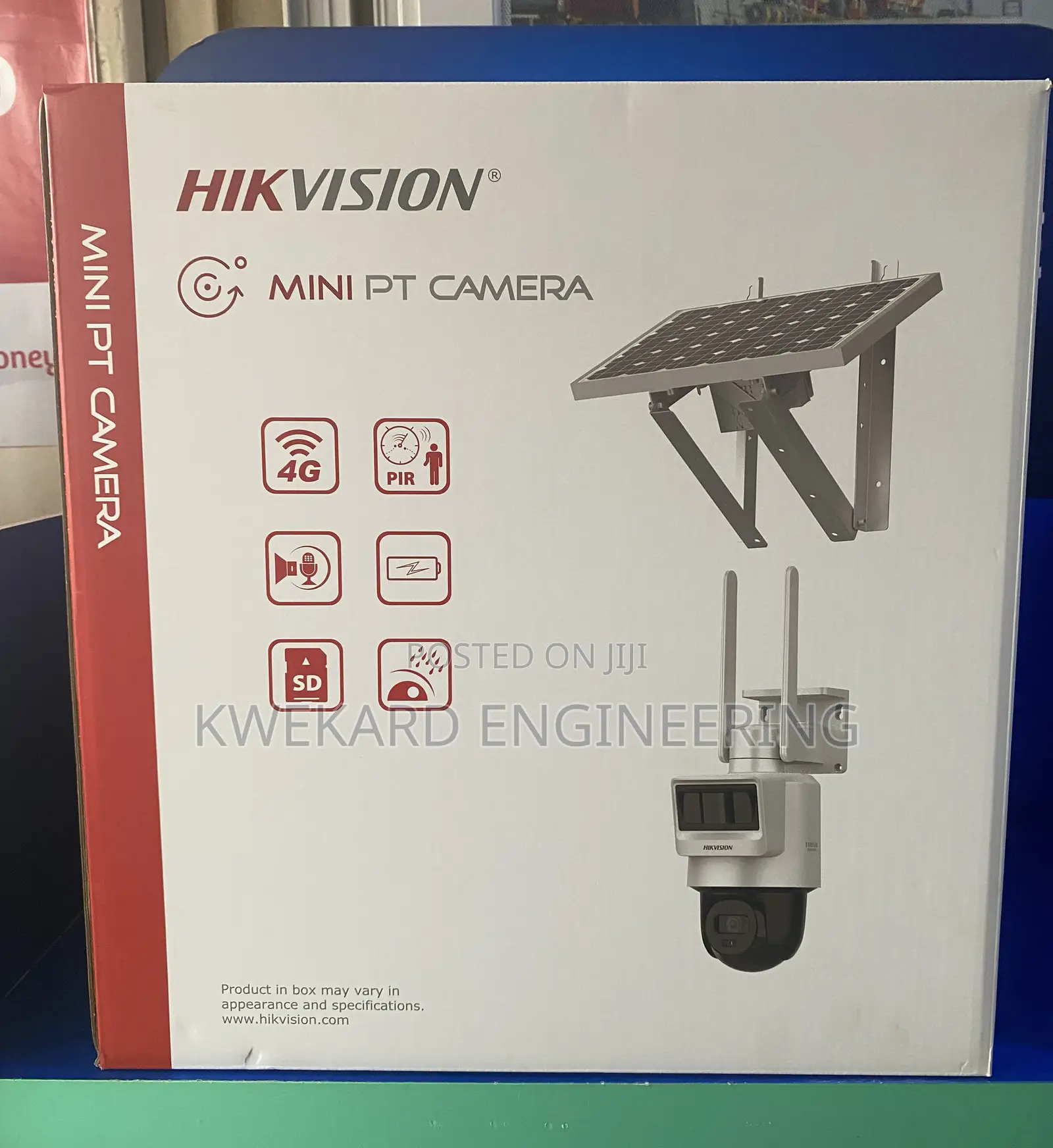 Hikvision Mini Pt Camera Model Ds-2de2c400iwg-K/4g With a Solar Panel ...
