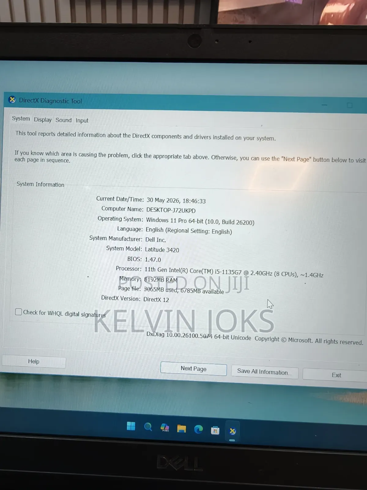 Laptop Dell Latitude 3420 8GB Intel Core i5 SSD 256GB for sale - Kelvin ...